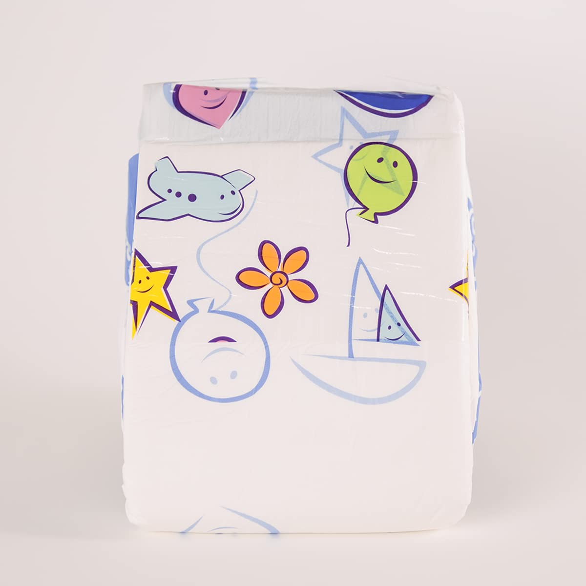 ABUniverse Cushies (Plastic Backed) Diapers (Pack of 10) (Medium)