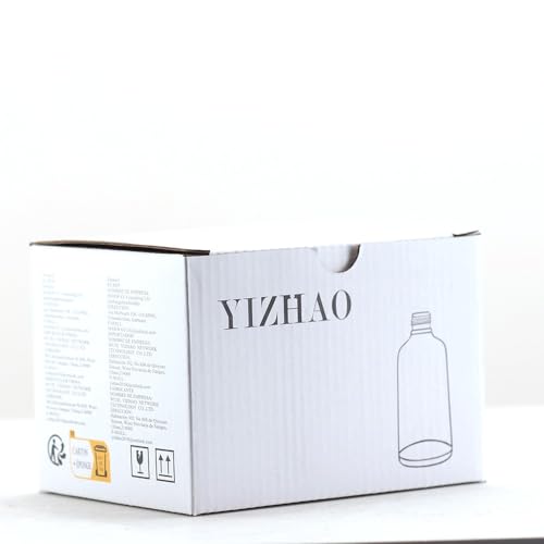 Yizhao, 10ml Green Sample Glass Bottles/vials Empty for Essential Oils,with Euro Orifice Reducers Dropper, for Chemistry Lab,Colognes& Perfumes,and 2 plastic Pipettes Dropper - 12 Pcs