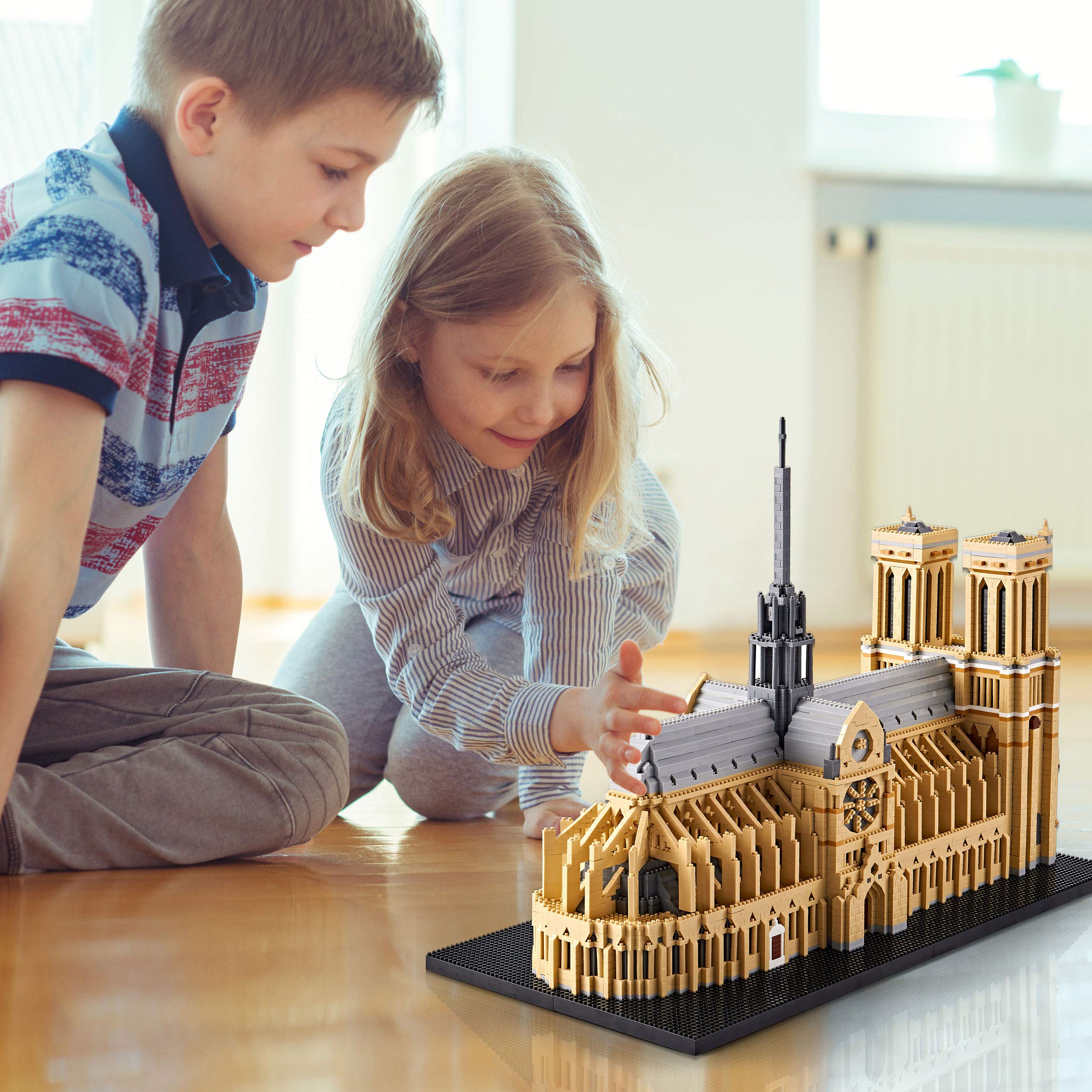 DOLBLOCK Notre Dame De Paris World Famous Micro Building Blocks Collection Model Architecture Sets for Adults 7380 PCS, Ideas DIY Mini Bricks Toy Present for Kids