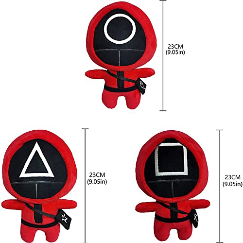 DENTIFINE 9.5 Inch Squid Plush Doll 2021 Video Game Masked Man Doll Collection Gift Accessories, colección de figuras de Hombre enmascarado, adornos de Regalo