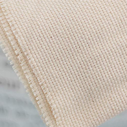 Wool Queen 70"x 39", 2 Yard Length by 1 Yard Width Monk's Cloth, Cotton Punch Needle Fabric for Rug-Punch-Suit for Handwork