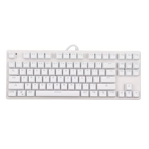 Acogedor Mechanical Keyboard, 87 Keys RGB Backlit Blue Switch Gaming Keyboard with 9 Lighting Modes for Computer Gaming Lovers, Plug and Play