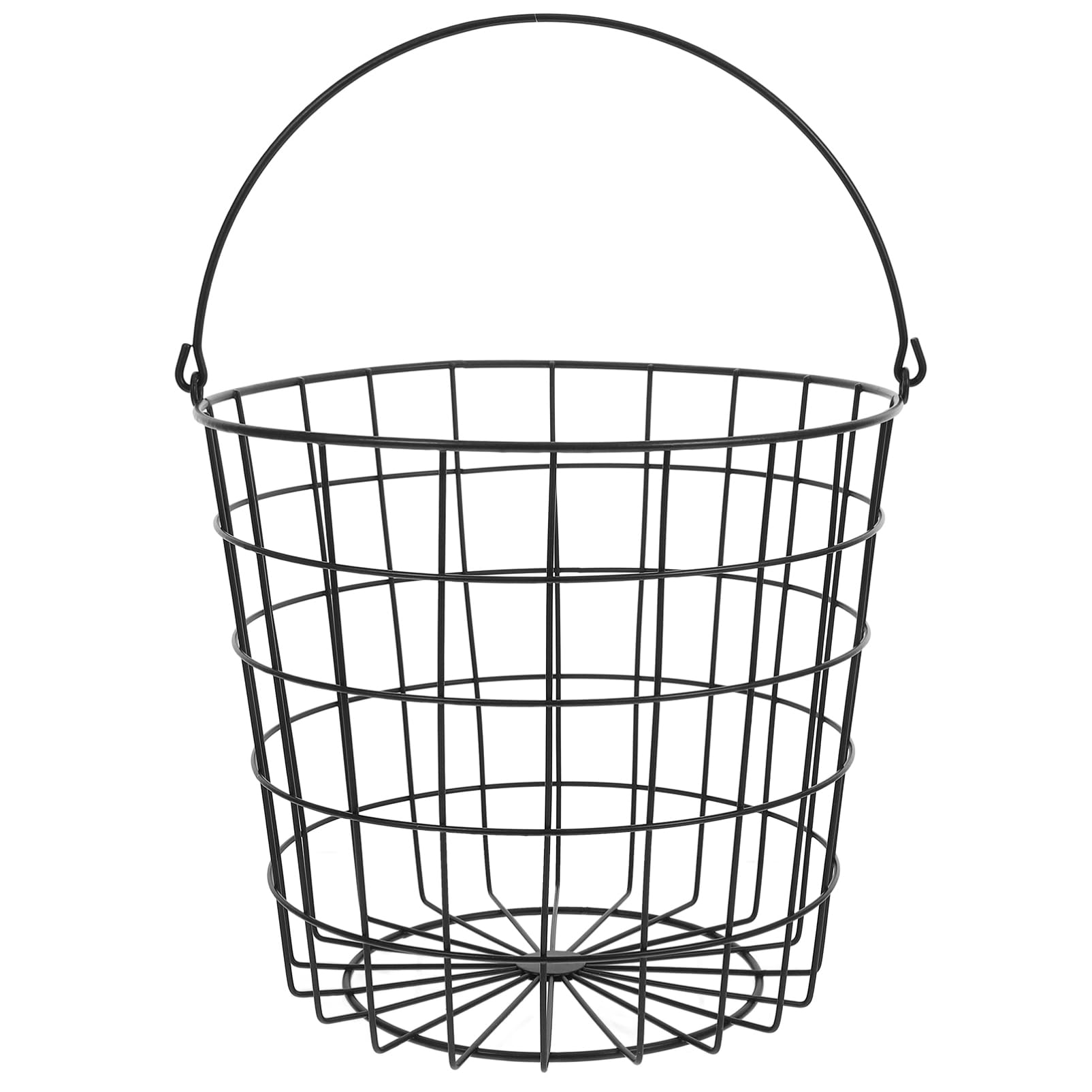 ABOOFAN Wire Basket Metal Laundry Basket with Handle Round Wire Storage Basket for Blankets Towel Toy Bin