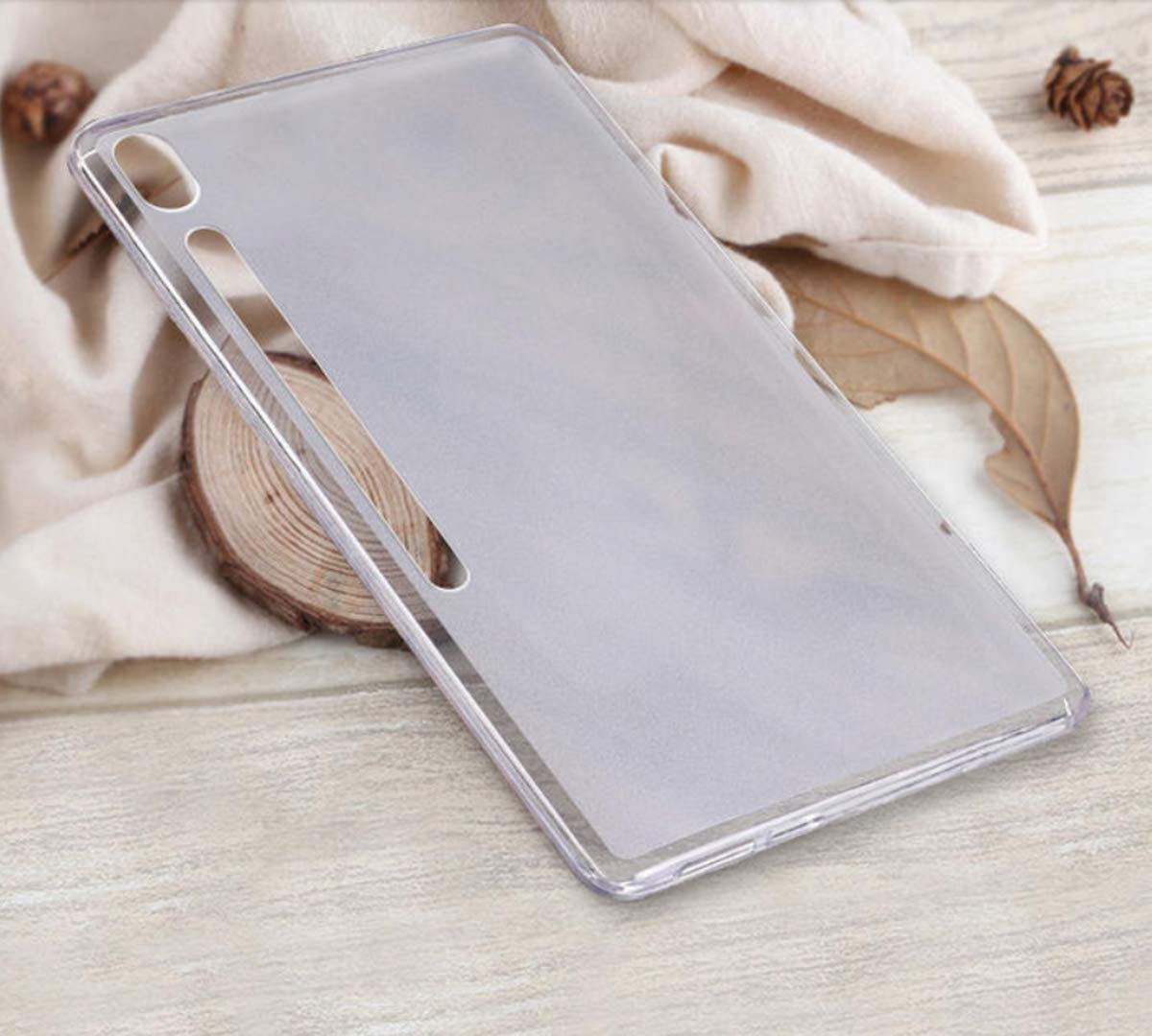iCoverCase Compatible with Samsung Galaxy Tab S6 10.5 Inch T860/T865 Case, Lightweight Matte Translucent TPU Clear Case -Frosted Clear