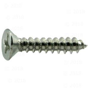 Hard-to-Find Fastener 014973292041 Phillips Flat Wood Screws, 6 x 3/4, Piece-175