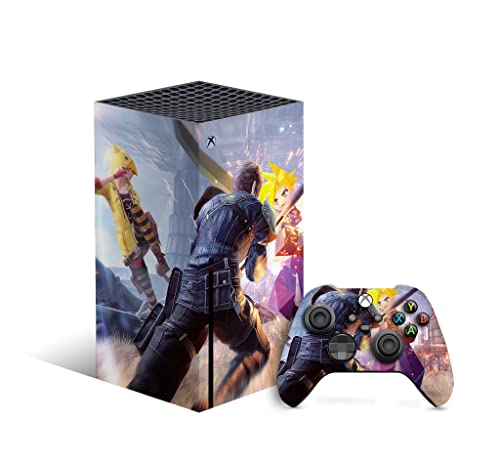 Adventure Fantasy World Cloud X-box-Series-X Console Controllers Skin Decals Stickers Wrap Vinyl for X-box-Series-X Console