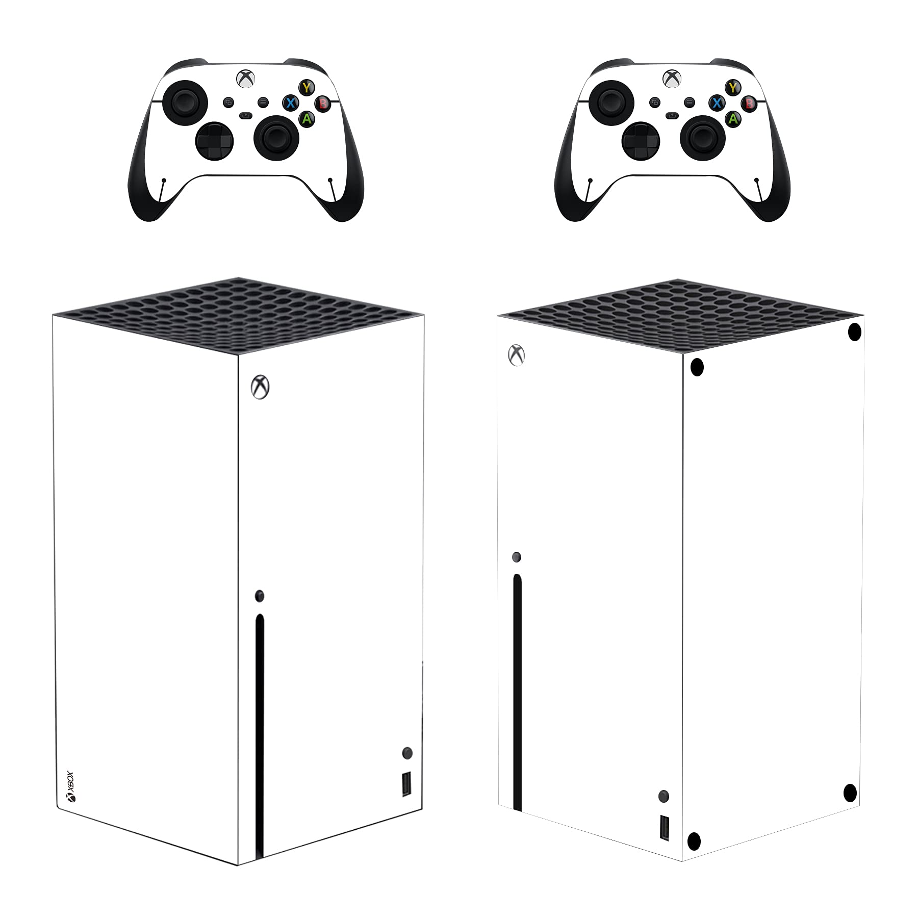 Adventure Games - Ultra White - Vinyl Console Skin Decal Sticker + 2 Controller Skins Set - Compatible with Xbox SERIES X
