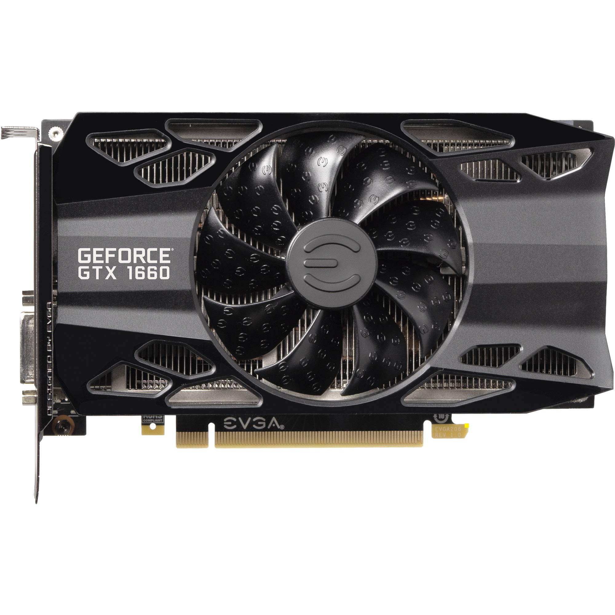 EVGA 06G-P4-1163-KR GeForce Graphics Cards, GTX 1660, XC Gaming