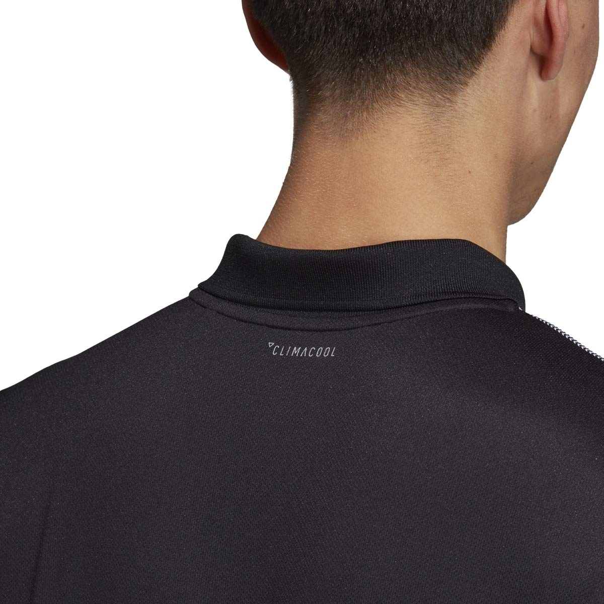 adidas Men's Club 3-Stripes Tennis Polo Shirt, Black/White, Medium