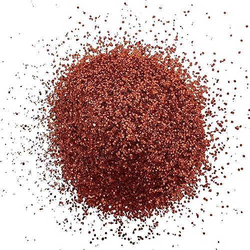 Large 250g Shaker Jar of Golden Orange Glitter-Colourful Glitter for Resin or Crafts, Chunky Glitter, Nail Art