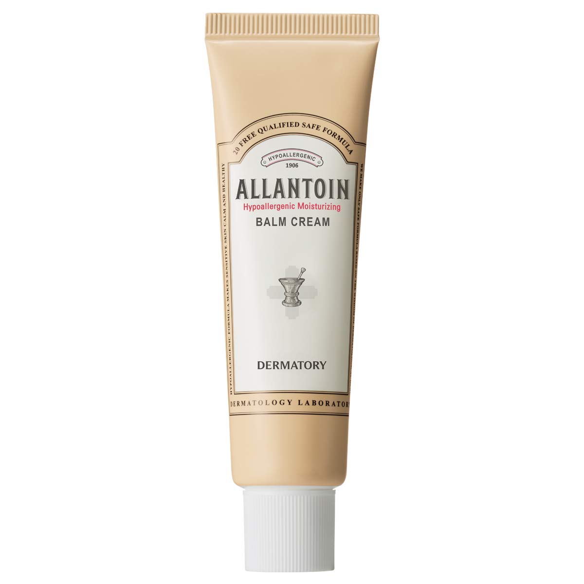 DERMATORY Allantoin Hypoallergenic Moisturizing Balm Cream for Extra Dry Skin, 72-Hour Hydration, Hypoallergenic Tested, Dermatologist Tested, 20 Toxic-Free Formula, Fragrance-Free (1.69 fl oz)