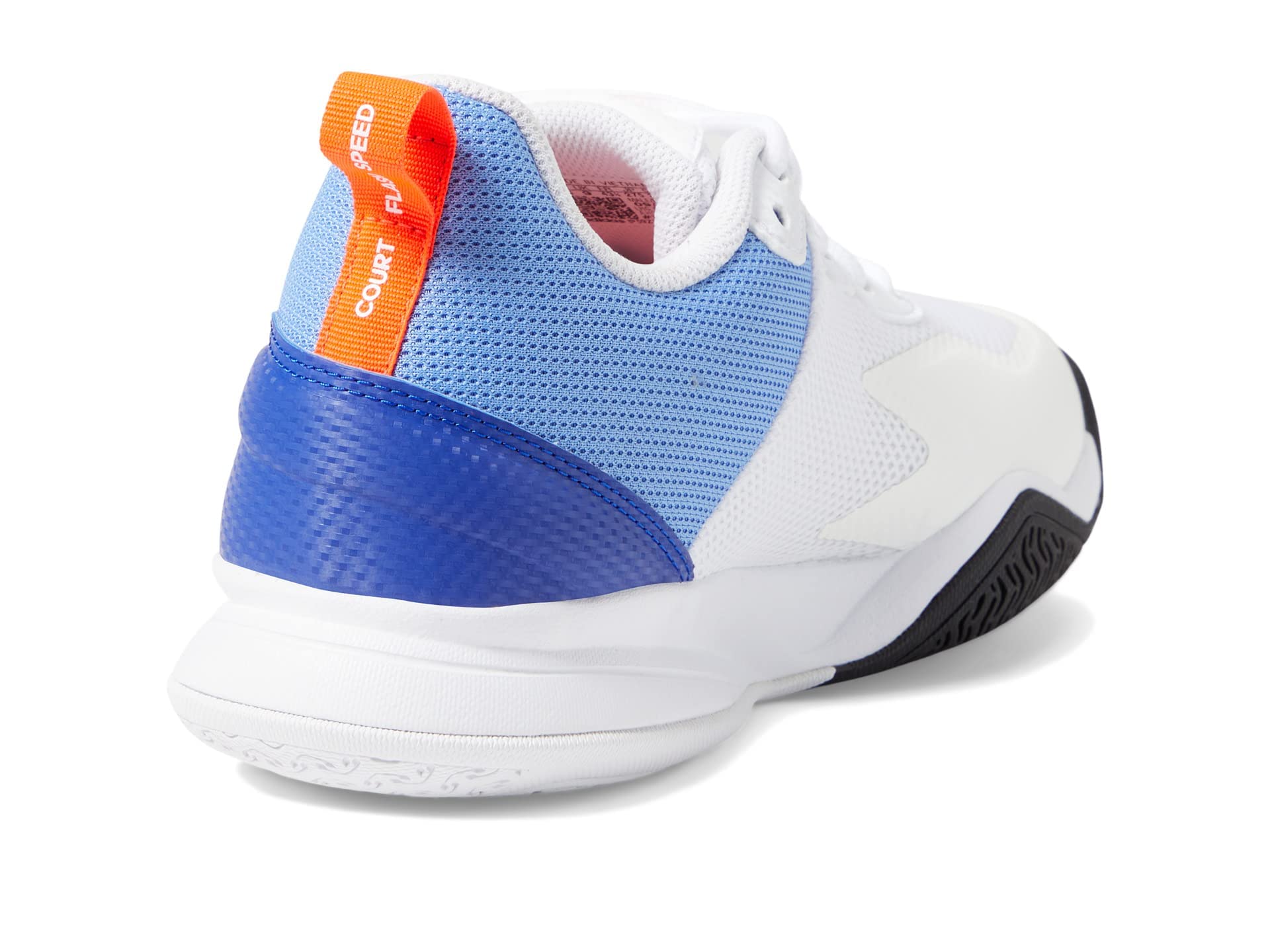 adidas Men's Courtflash Speed Tennis Shoe, White/Black/Black, 11.5