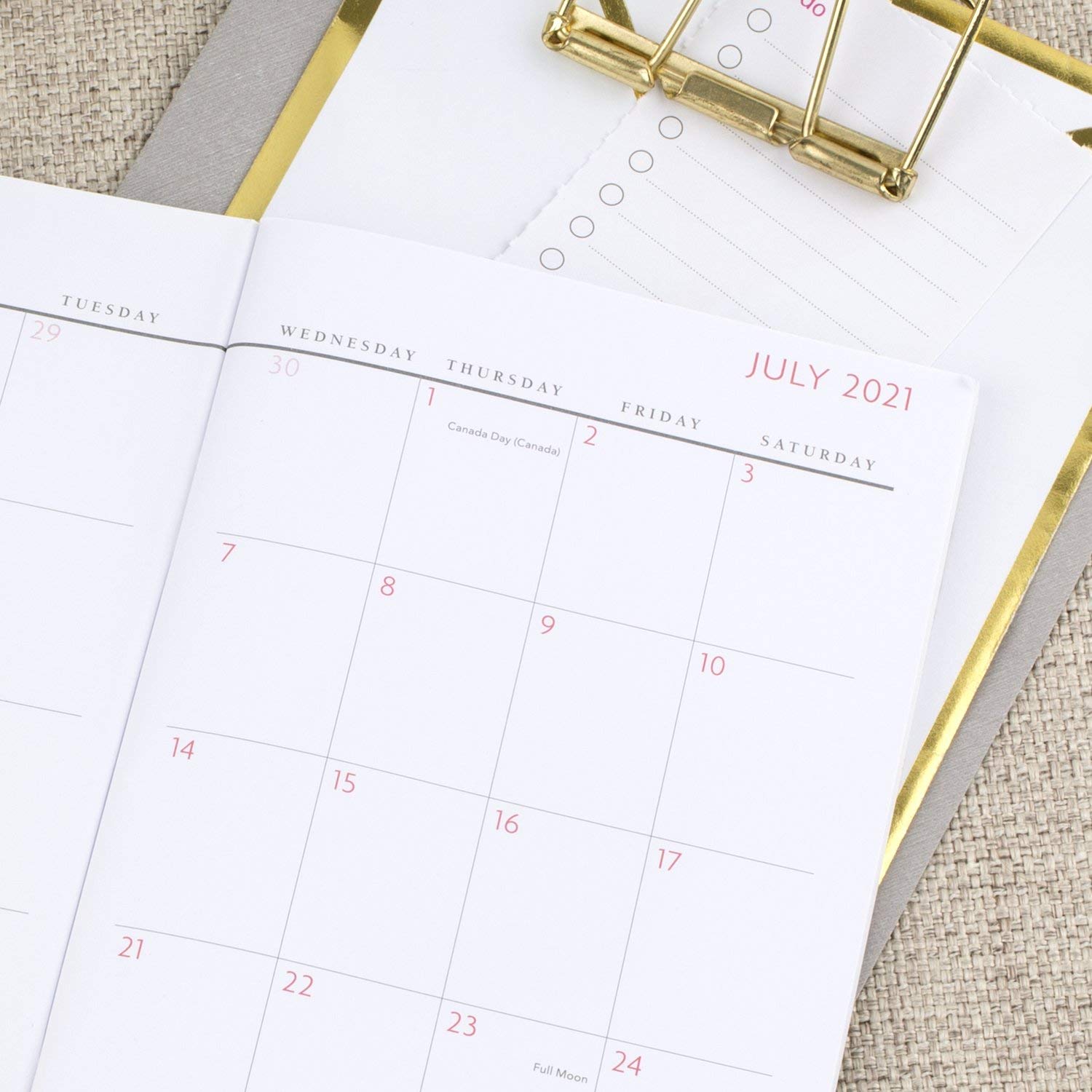 Academic Planner 2021-2023, AT-A-GLANCE Two Year Monthly Planner, 3-1/2" x 6", Pocket Size, for School, Teacher, Student, Badge Floral (1535F-021A)