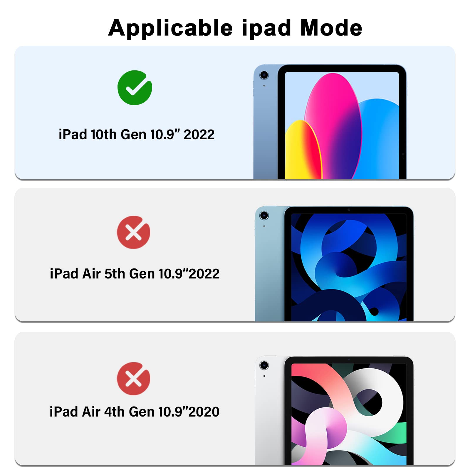 Aippdo Case for iPad 10th Generation Case 2022. iPad 10.9 Inch Cover Anti-Fingerprint,Anti-Scratch,Support 2nd Gen Pencil,Auto Sleep/Wake,Camera Protection