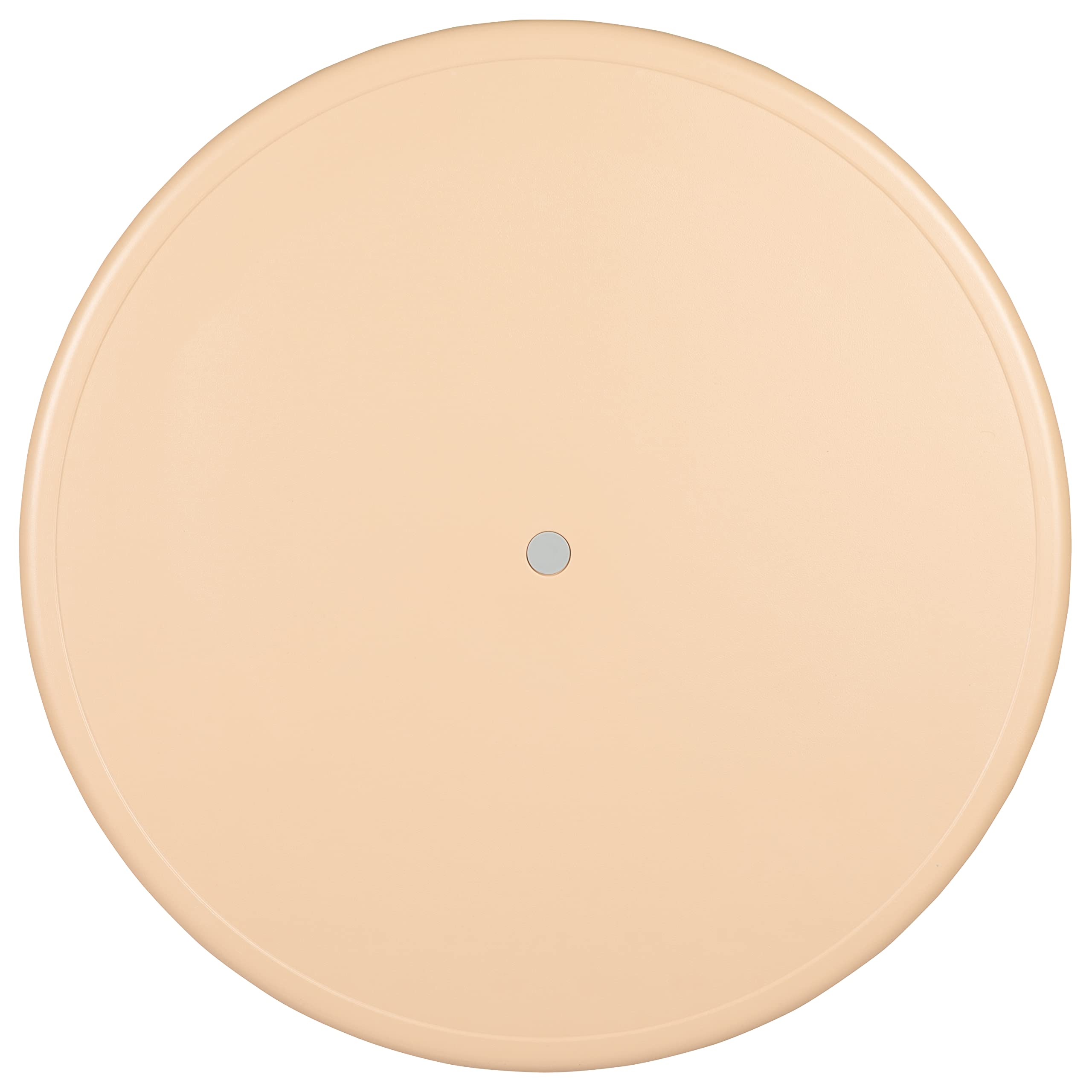 BizChair 33" Round Natural Plastic Height Adjustable Activity Table - School Table for 4