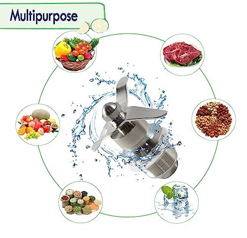 Cutting Blade Blender 502977 Assembly Compatible with Waring CB6 CB10 CB15 2610C CAC72 LBC10 LBC10C LBC15 Commercial Assembled Gallon Blenders Replace 502975