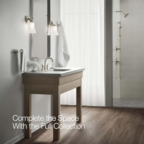 Kohler 27390-4K-BN SIMPLICEĀ® Widespread bathroom sink faucet, 1.0 GPM, Vibrant Brushed Nickel