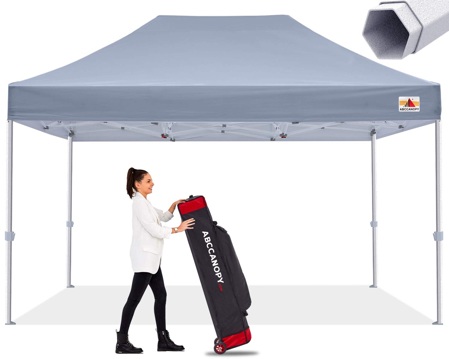 ABCCANOPY Commercial Aluminium Pop Up Canopy Tent 10x15 Premium-Series, Grey