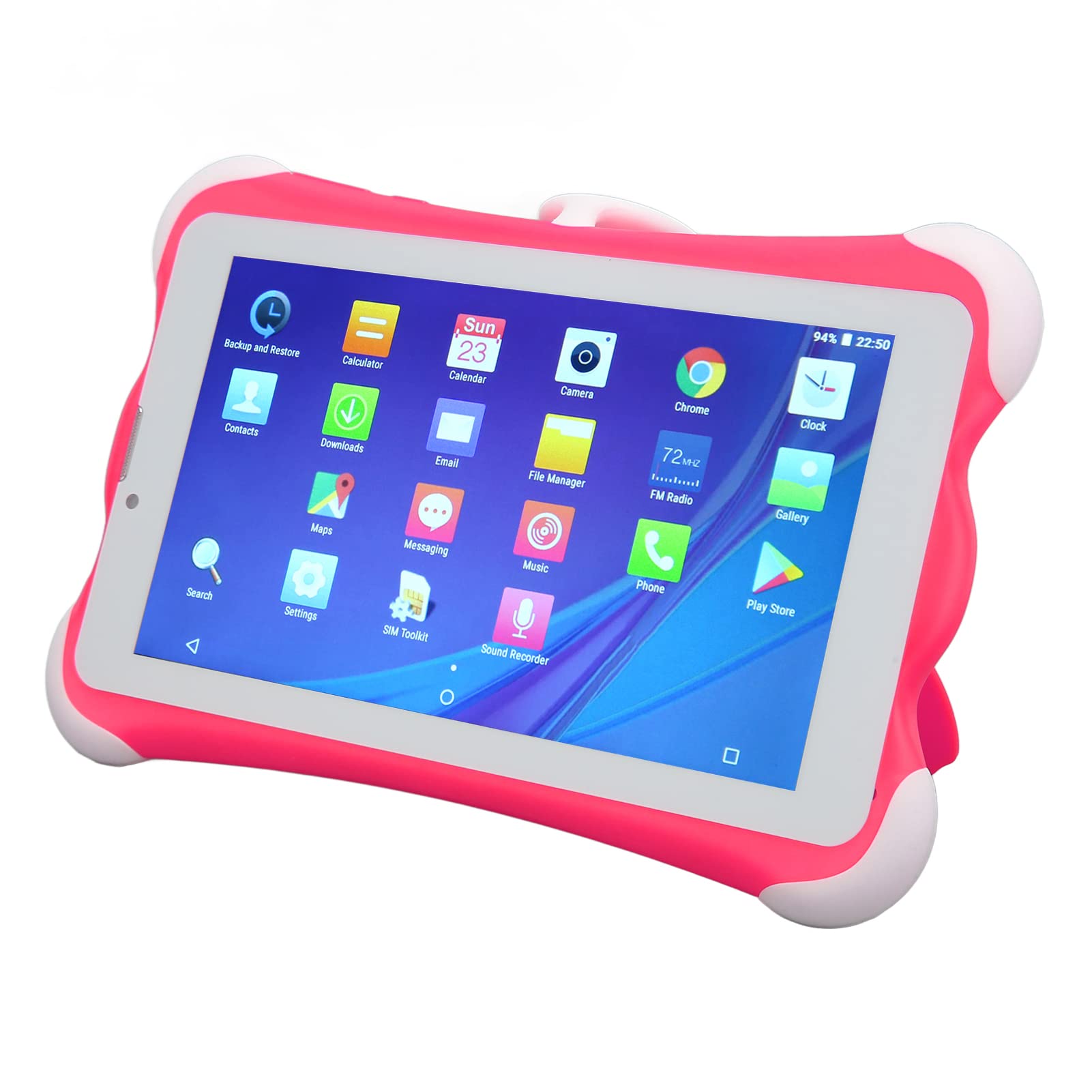 ANGGREK 7-Inch HD Kids Tablet, 1280x800 Eye Protection Display, MTK6582 CPU, 3GB RAM, 32GB ROM, Expandable up to 128GB, 6000mAh Battery, 6.0, Dual SIM, WiFi, BT, FM (US Plug)