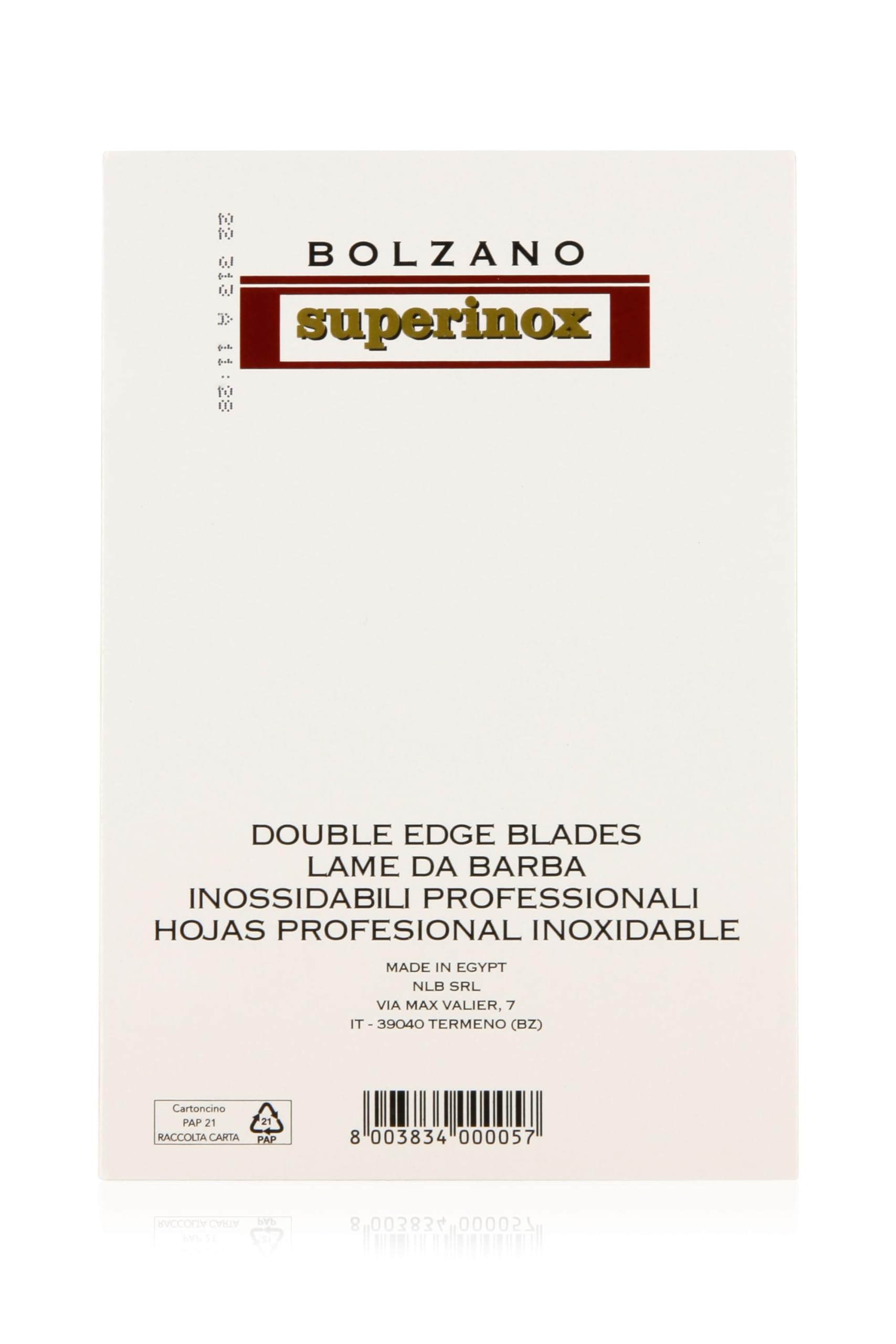 Bolzano, Bolzano Razor Blades, 100 Pack