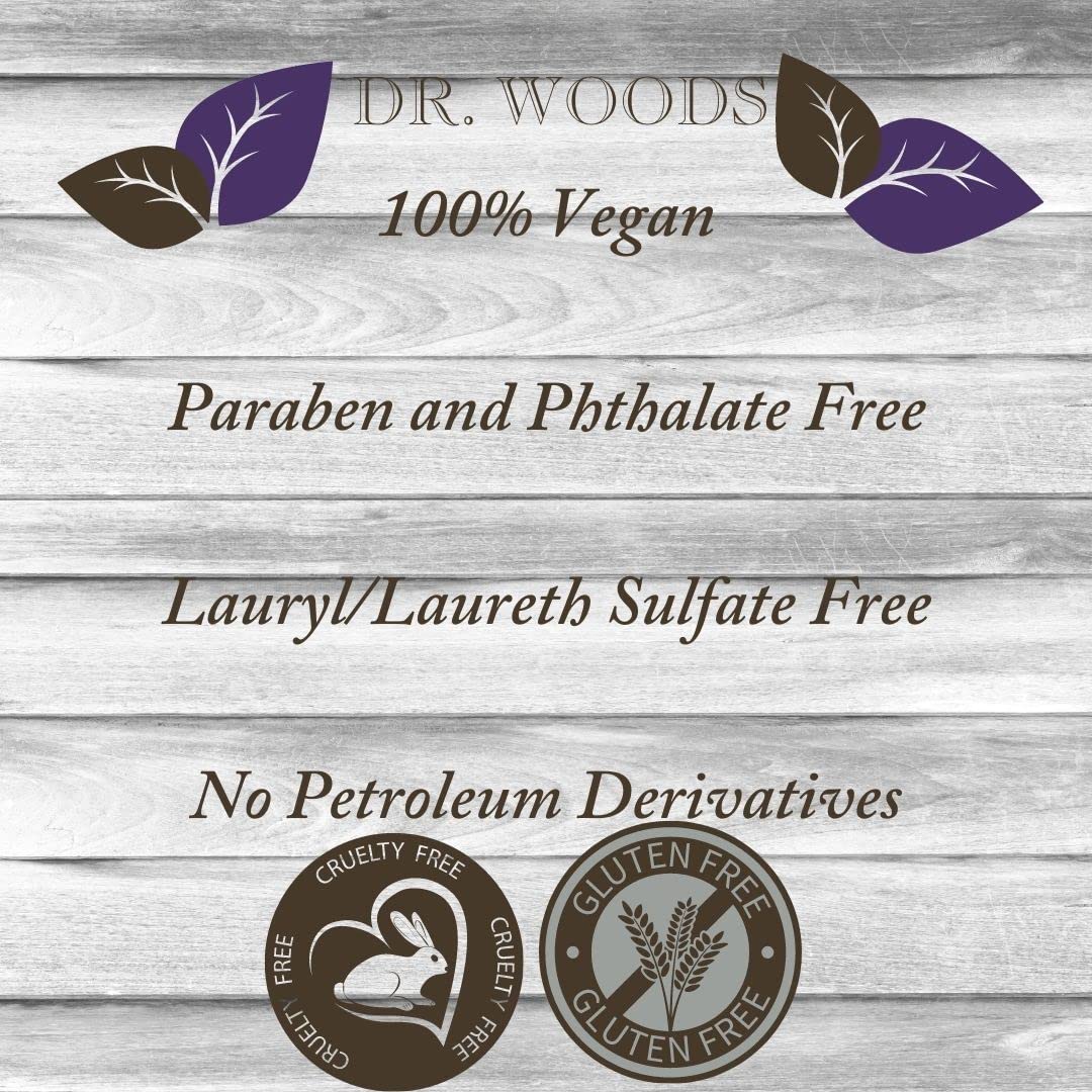 Dr. Woods African Raw Black Vegan Liquid Body Wash with Organic Shea Butter, 32 Ounce