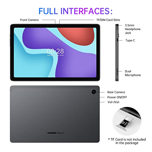 ALLDOCUBE 2K Tablet Android 12 iPlay 50 Pro 10.4'' Tablet, 8GB+128GB Storage, 4G LTE& 2.4/5GHz WiFi, Octa-Core CPU, 5MP+8MP Camera, 2000x1200 Screen Resolution, BT5.2, GPS (2TB Expand)