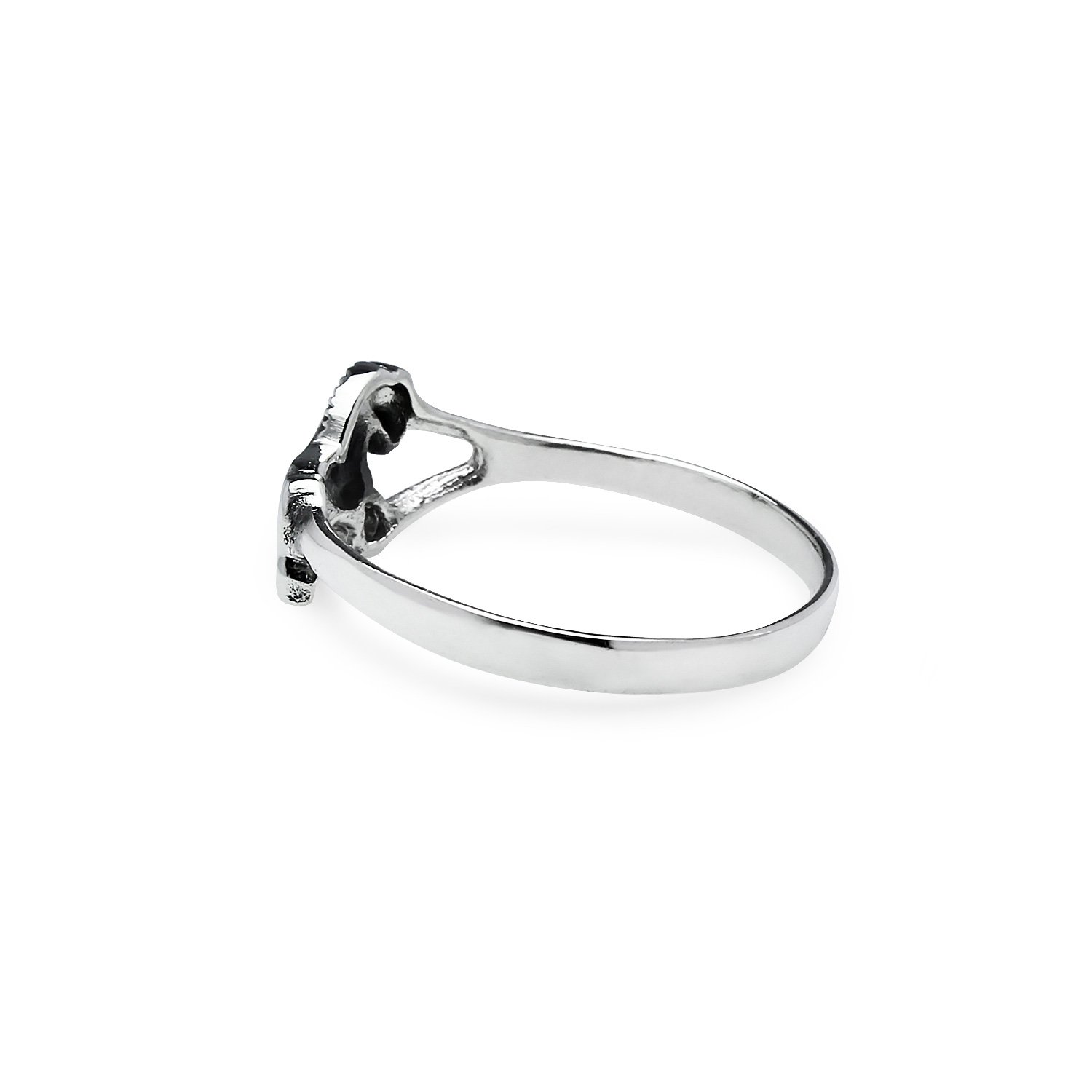 925 Sterling Silver Horse Stallion Ring | Charm Friendship Animal Promise Band Jewelry | Size 8