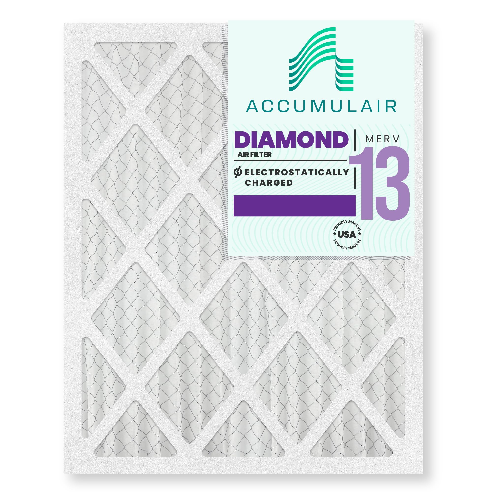 Accumulair Diamond 20x25x1 MERV 13 Air/Furnace Filters (6 pack)