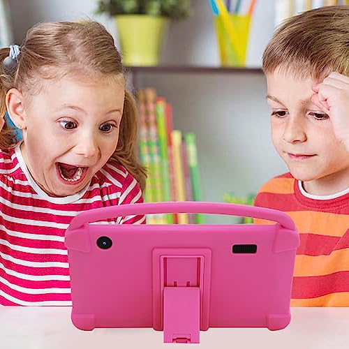 Kids Tablet 7 inch, Android Tablet for Kids, 16GB ROM, Support 128GB Expand, with Parental Control, Google Certified Toddler Tablet, WiFi, Bluetooth, Dual Camera Tablet with Silicone Case