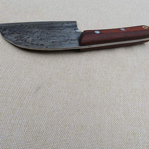 LICAIDAO Chinese kitchen knife Manual forging Kitchen Knife Chef's Meat Cleaver Vegetable Cutter with High Carbon Clad Steel(Mini section)