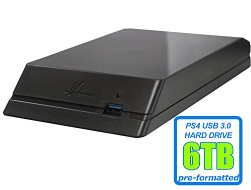 Avolusion HDDGear 6TB (6000GB) 7200RPM 64MB Cache USB 3.0 External Gaming Hard Drive (for PS4 Pro & Slim, Pre-Formatted) - 2 Year Warranty