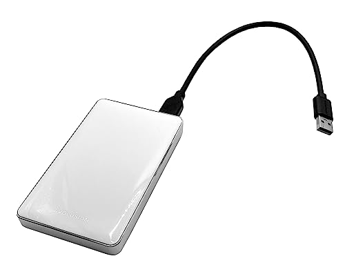 Avolusion T1 Series 5TB USB 3.0 Portable External Hard Drive for PC, Mac, Playstation & Xbox (White) - 2 Year Warranty