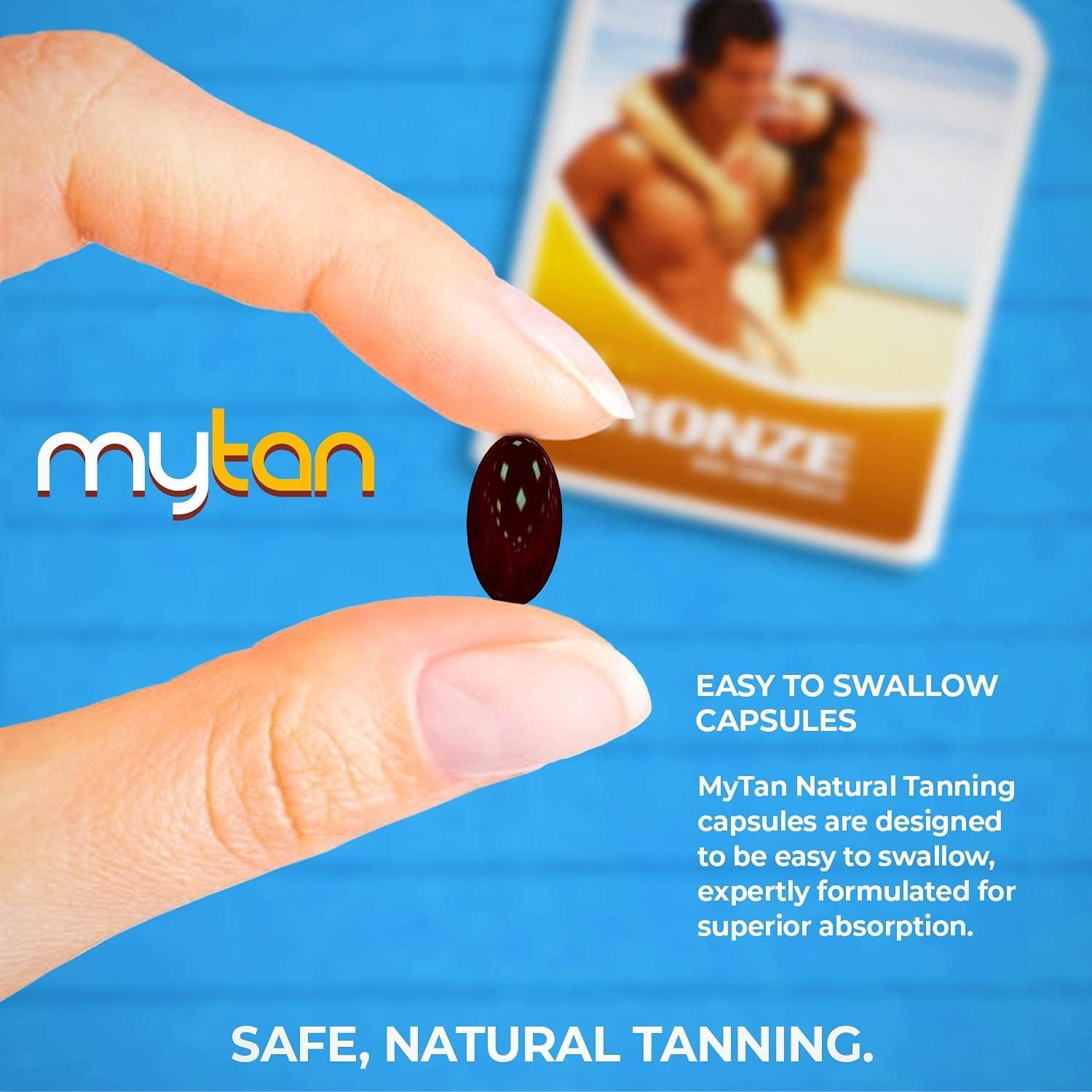 MyTan Ultimate Tanning Pack | Bronze & Boost Tanning Pills | Worldclass Sun Tan Pills | Tan Faster, Darker, Longer