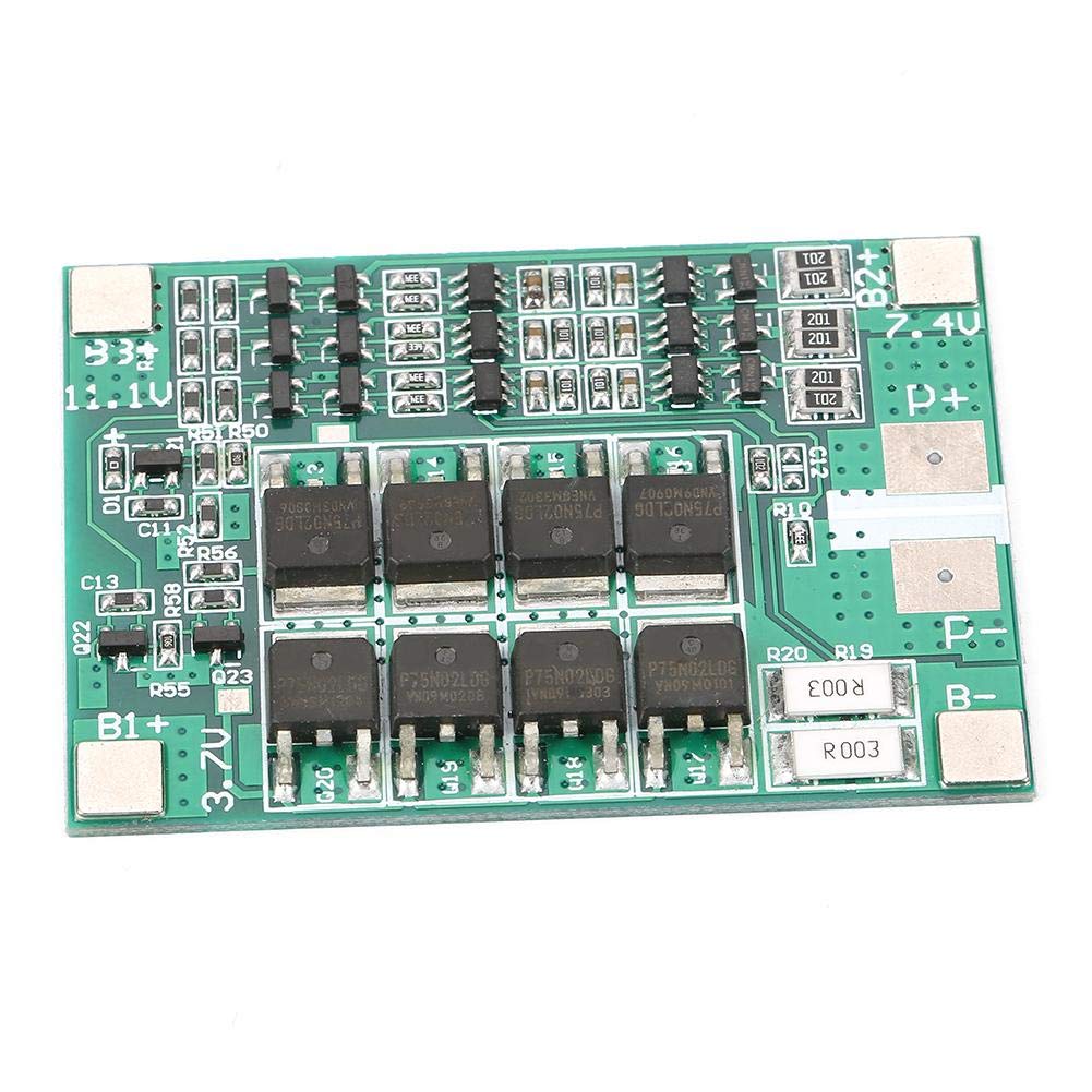 Lithium Battery Protection Board, Li-ion Lithium Battery PCB Protection Board Module 3S 12V 40A Board BMS PCB Board with Balance Charging