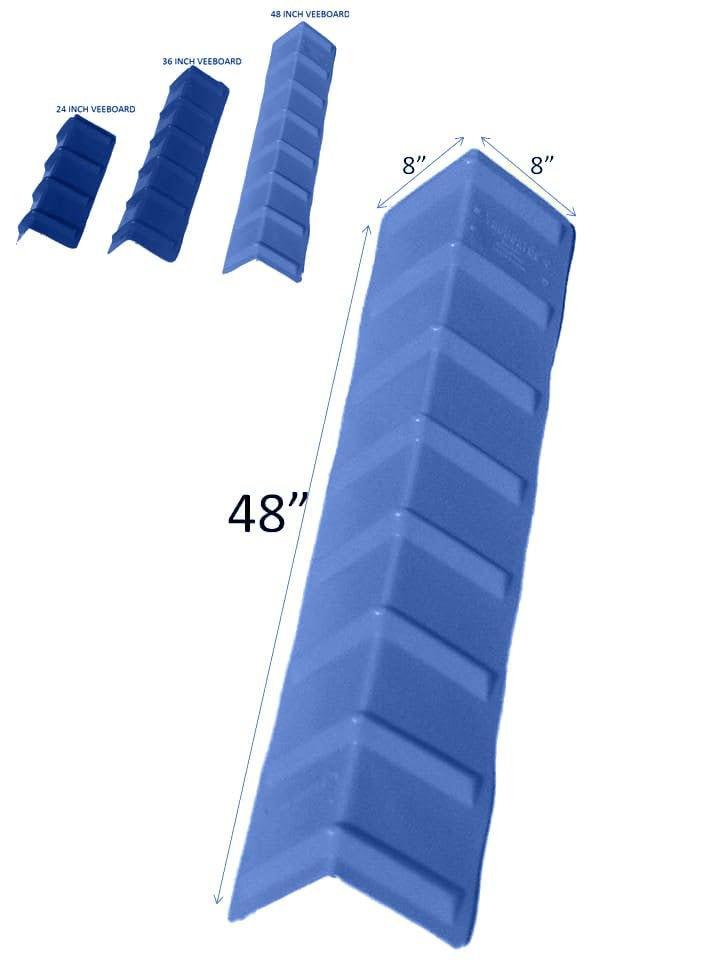 Mytee Products Blue Corner Protector V Shaped/V Edge Guard - 8" x 8" x 48" Inches