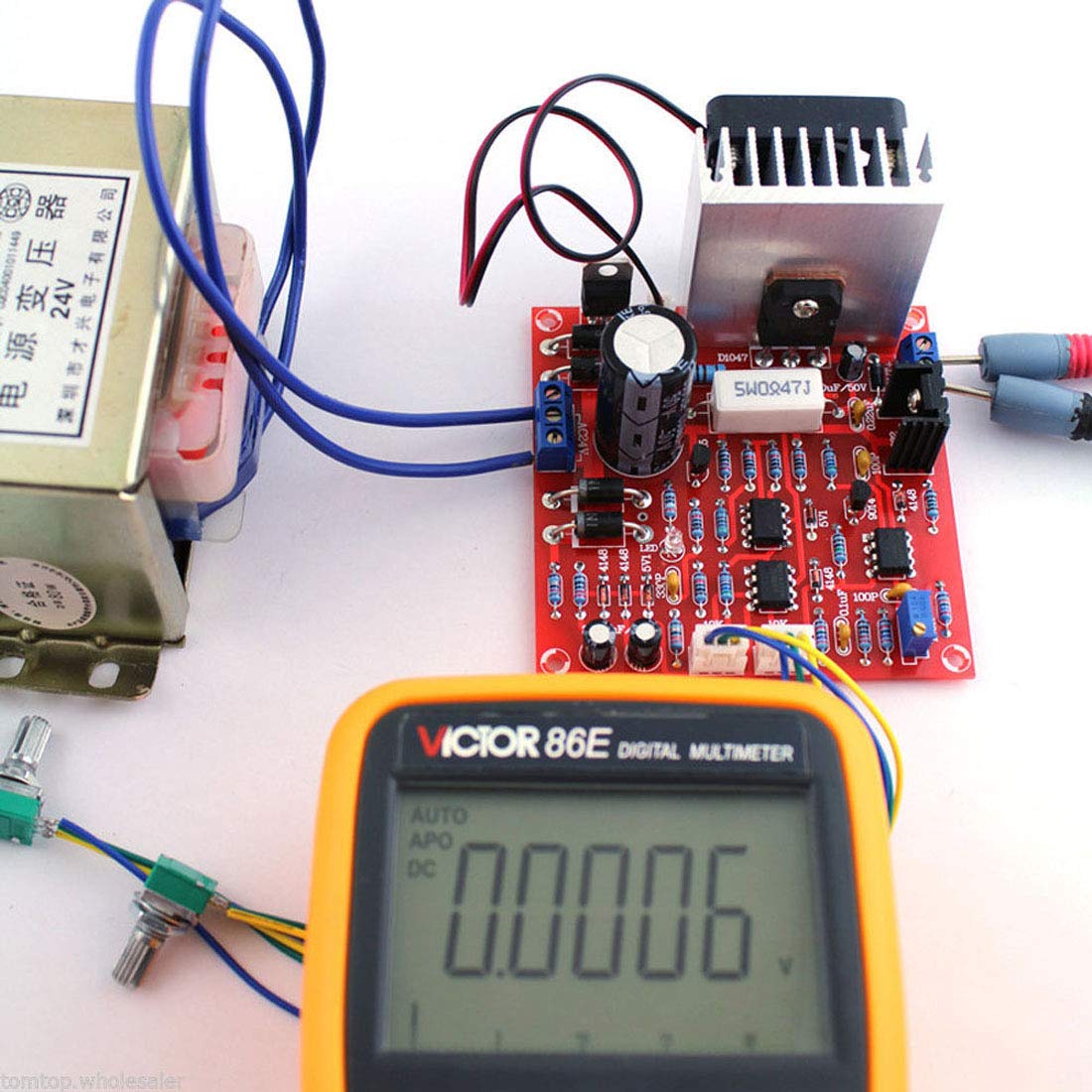 HiLetgo 0-30V 2mA-3A Adjustable DC Regulated Power Supply DIY Kit Short with Protection