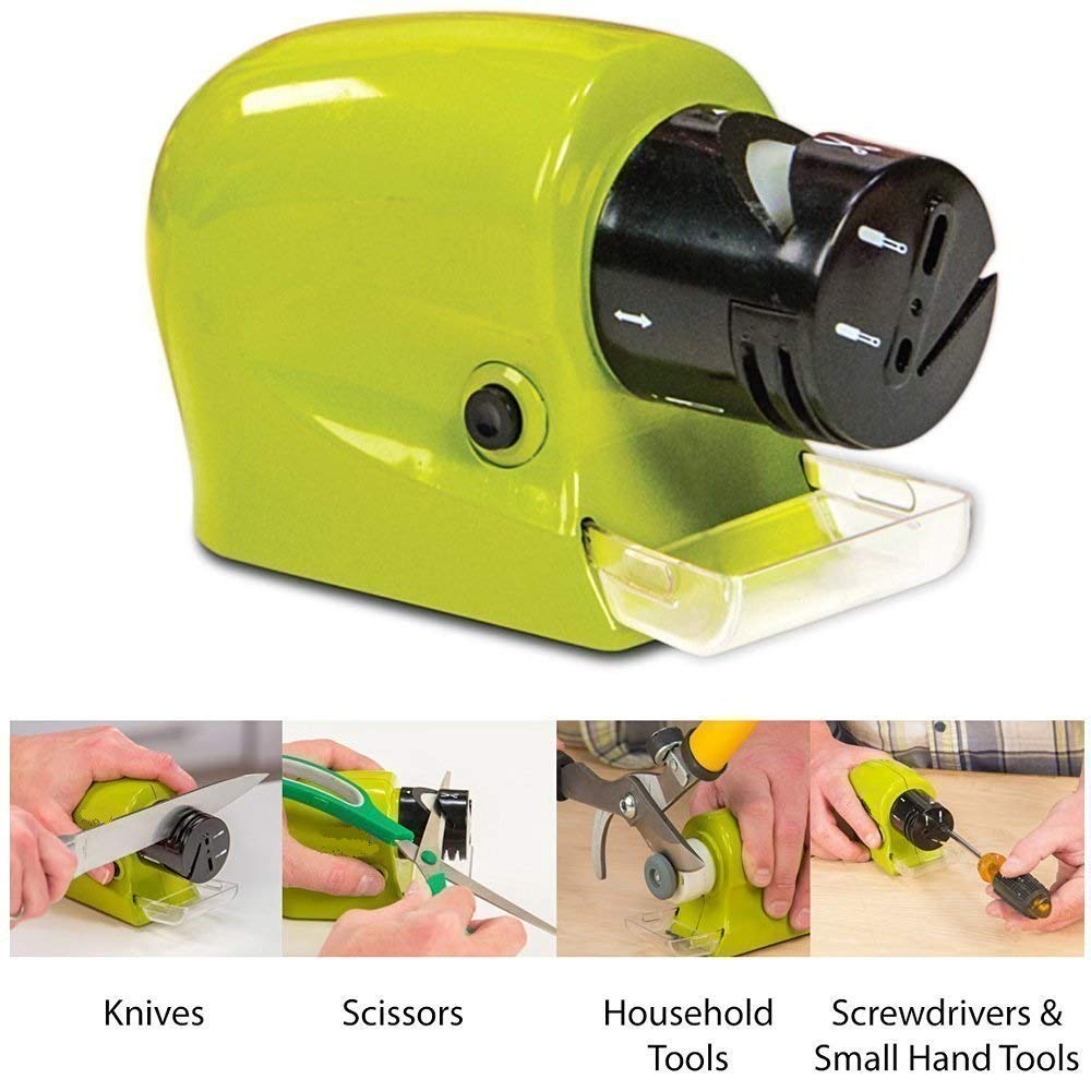 AARCHITA Electrically Rotating Sharpening Stone for Knife at Home or Hotel | Sharpening Tool Professional Electric Knife Sharpener Swiftly Sharp Motorized Knife Sharpener (Multi Color)