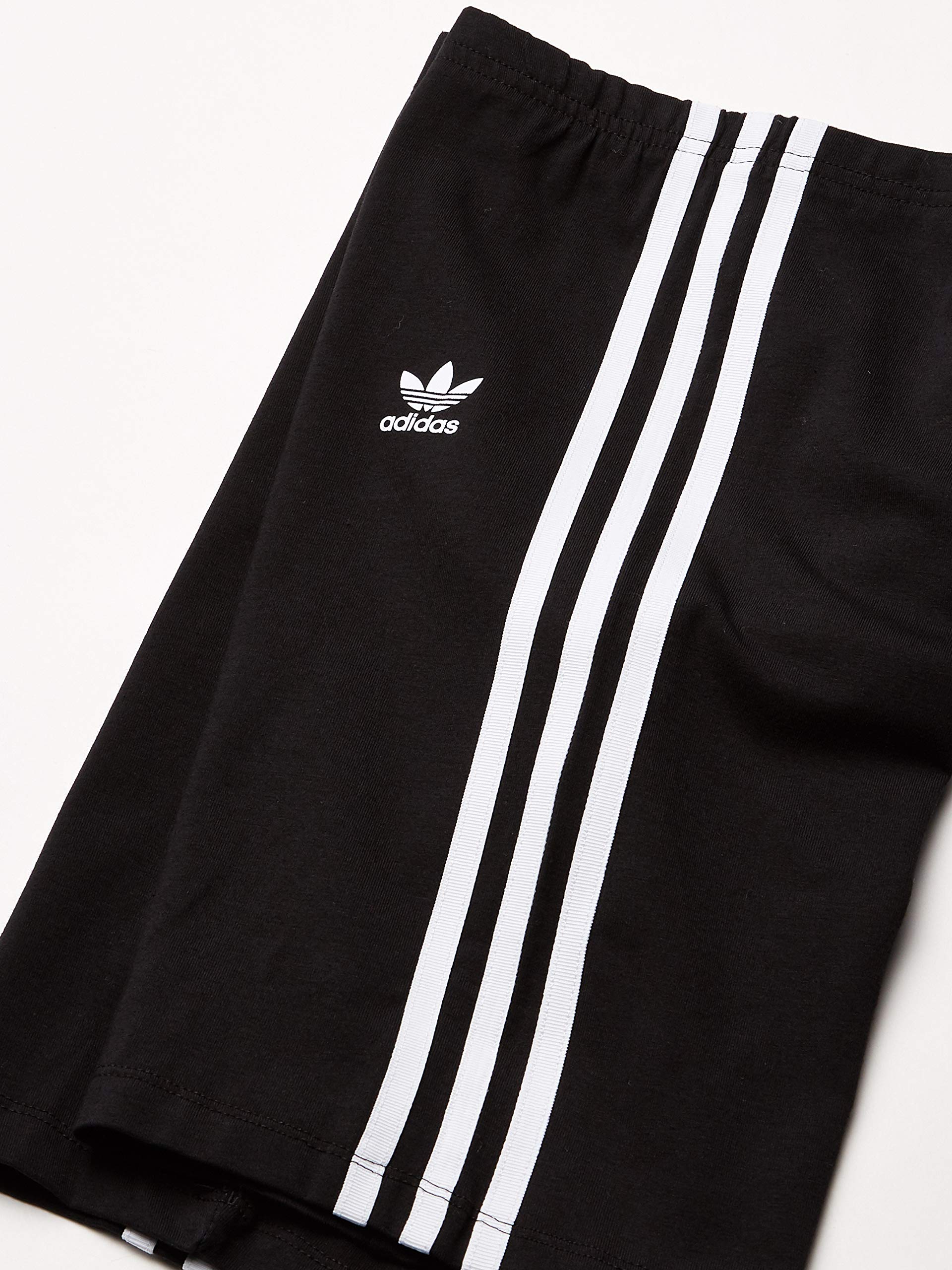 adidas Originals unisex-youth Cycling Shorts Black/White Large