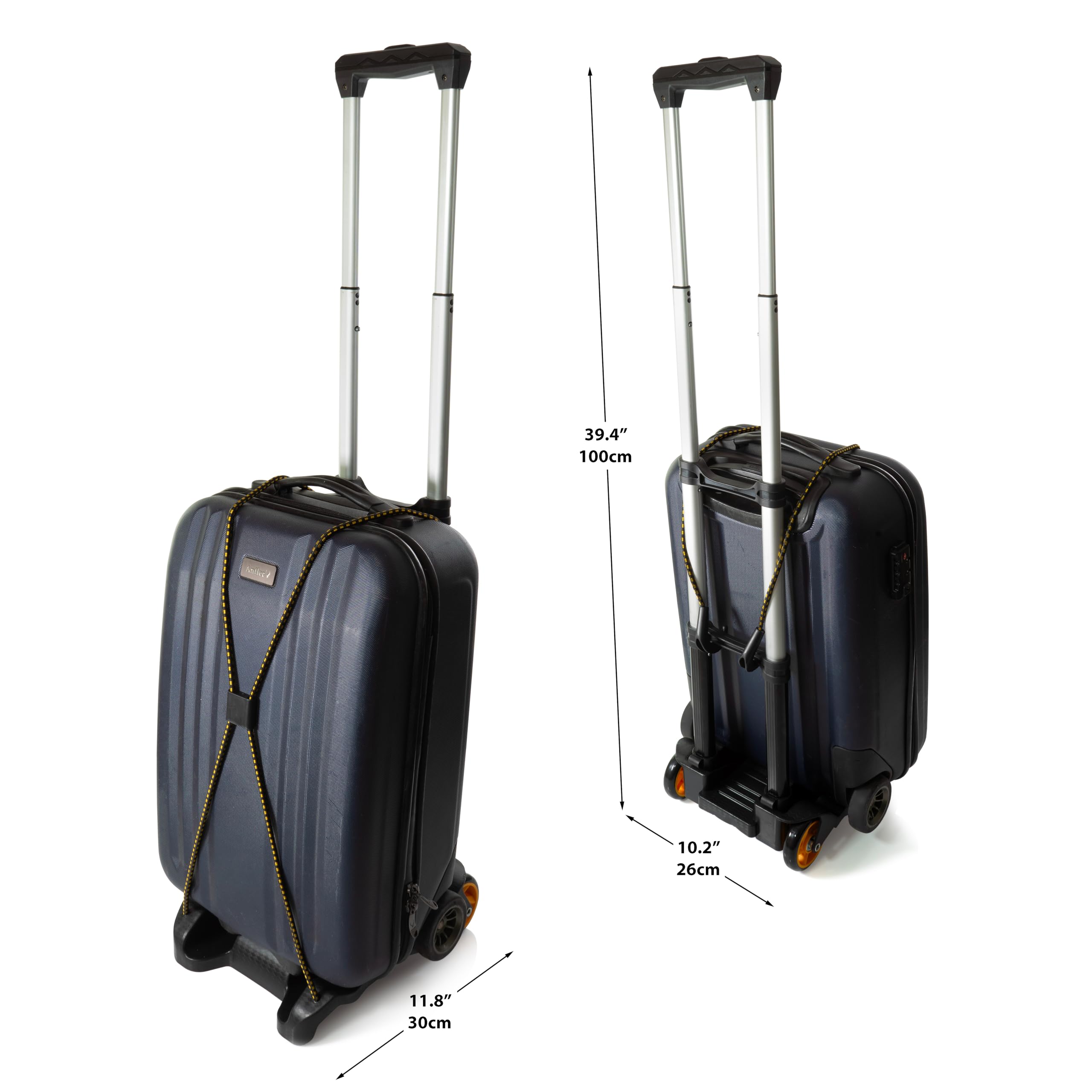 Venmark Folding Luggage Cart with Wheels β Foldable, Compact, Lightweight - Portable Hand Truck and Collapsible Dolly - Fold Up Trolley Carrier for Travel, Moving, Office β Complete with Canvas Bag