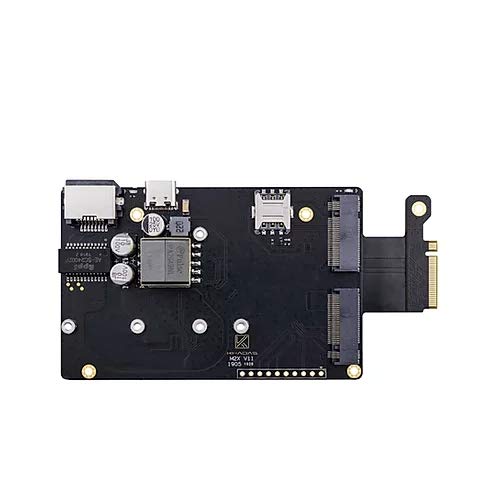 Khadas M2X Extension Board for Khadas VIM4(POE only with Power and Without Ethernet Data Support on VIM4)&VIM3/3L (Full-Featured, PCIe x1 Lane)&Edge-V (SSD-only, PCIe x4 Lane)&Quectel EM06 4G LTE