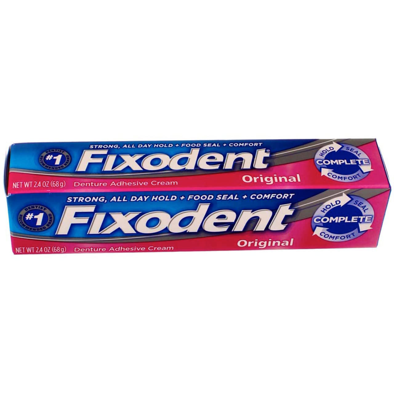 Fixodent Cream Size 2.4z Fixodent Denture Adhesive Cream Original 2.4 Ounce (Pack of 6)