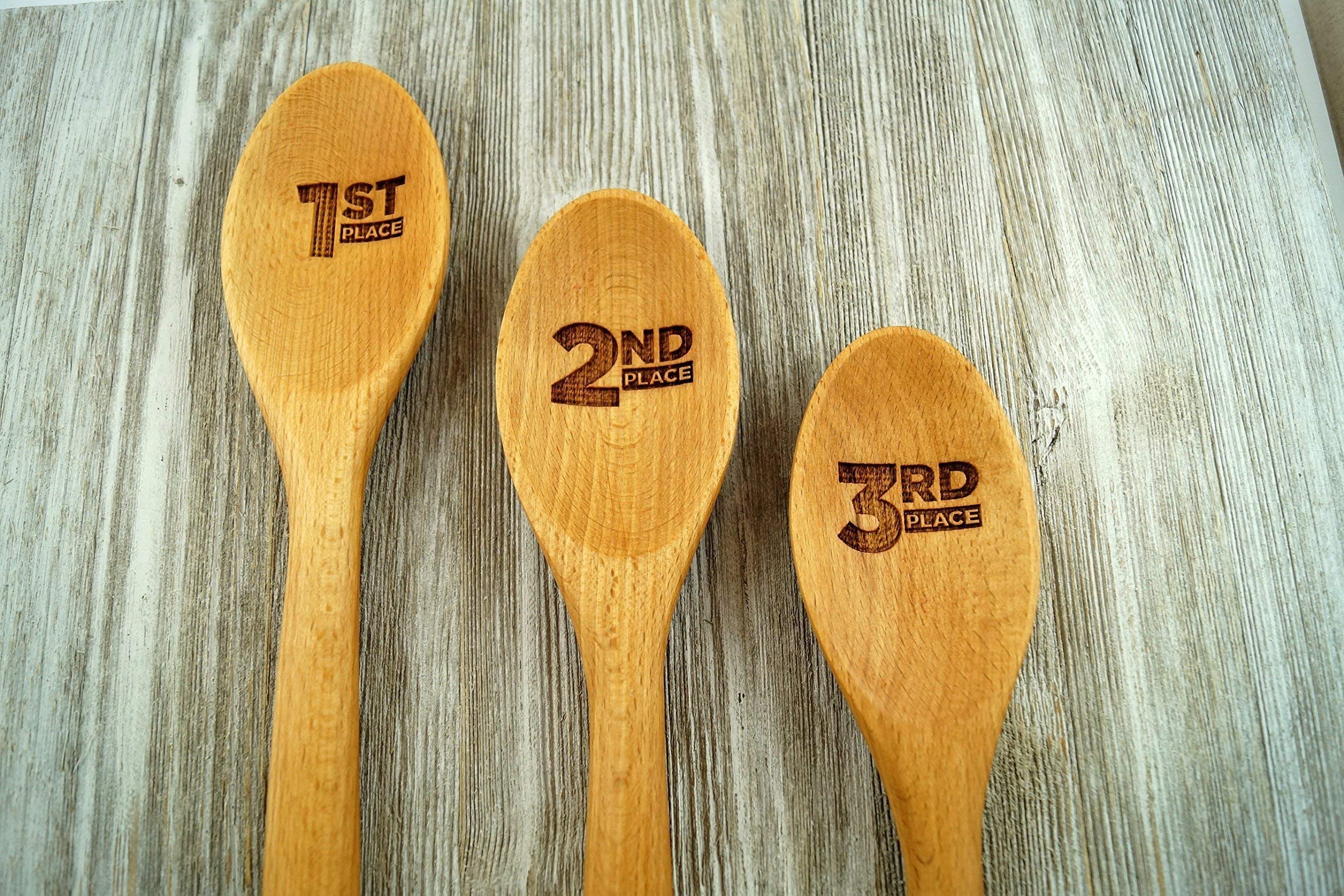 Chili, Chili Cook Off, Chili Cook-Off, Prize, Contest, Personalized spoon, Wooden Spoon, Favor, Event Prize, Engraved Spoon Set Custom, Cook Off Trophy