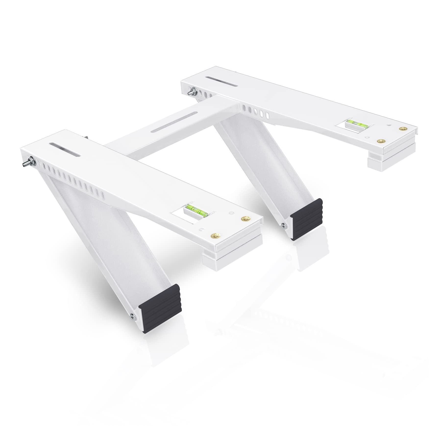 Flehomo Window Air Conditioner Support Bracket with 2 Arms, Universal Design for A/C Units Up to 200 lbs from 5,000 to 24,000 BTU, Easy Installation Window AC Brackets