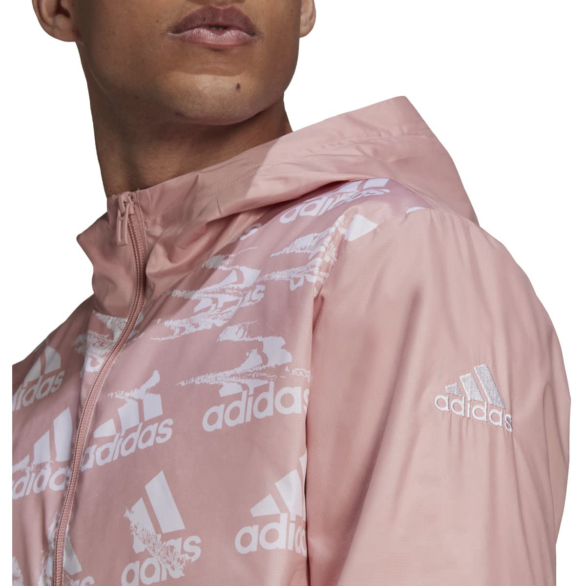 adidas Essentials Brandlove Half-Zip Windbreaker - Mens Casual L