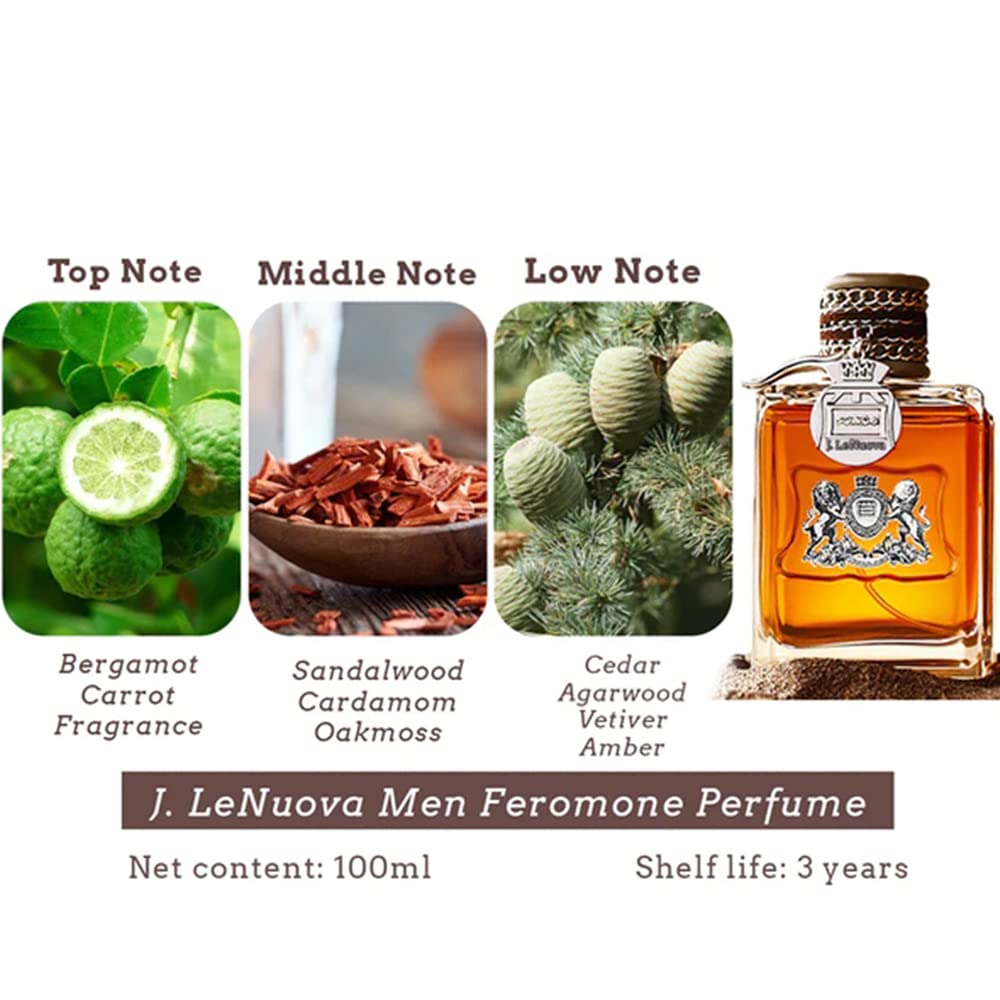 AKIOLOAS Alpha-Men Feromone Perfume, Pheromone Cologne for Men Attract Women, Alpha Men Perfume, J. LeNuova Men Feromone Perfume, Pheromones for Men To Attract Women Body Spray (1Bottle)