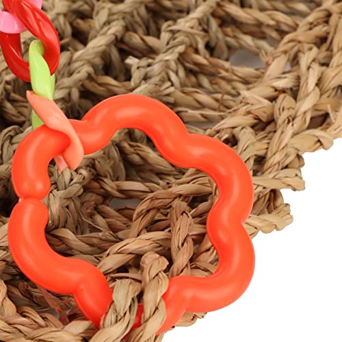 Bird Climbing Net Bird Climbing Net Colourful Bird Chewing Toy Swing Hammock Chewing Hanging Mat for Decoration Playing Colourful Swing Hammock