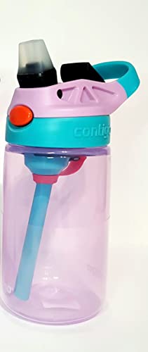 Contigo Kids Water Bottle, 14 oz with Autospout Technology β Spill Proof, Easy-Clean Lid Design β Ages 3 Plus, Top Rack Dishwasher Safe β Grape Sorbet
