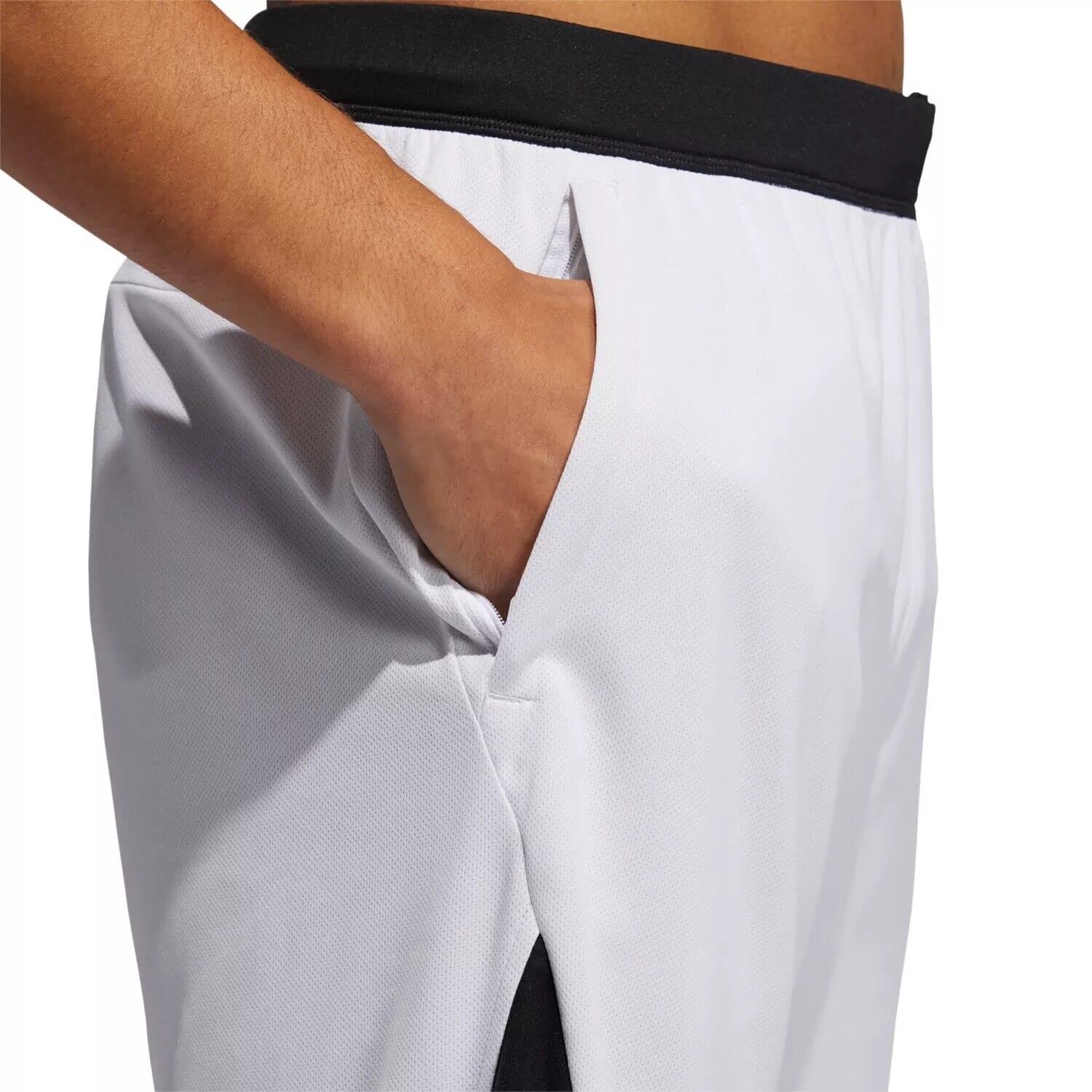 adidas Men's Axis Knit 2.5 Basketball Shorts H08739 Size XL White/Black