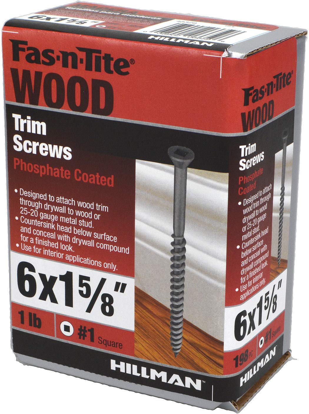 Fas-n-Tite 48329 Trim Screws, Black 0.625 inches