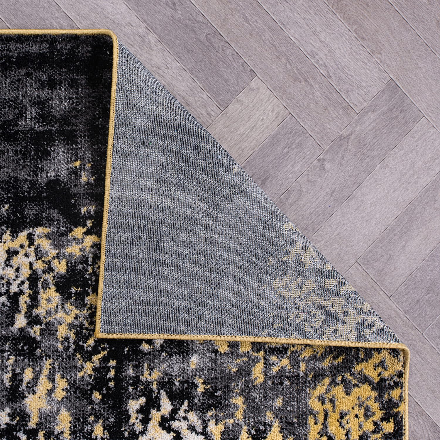 Rugshop Contemporary Abstract Splash Non Shedding Soft Ideal for Living Room,Bedroom,Kitchen Area Rug 5' x 7' Yellow